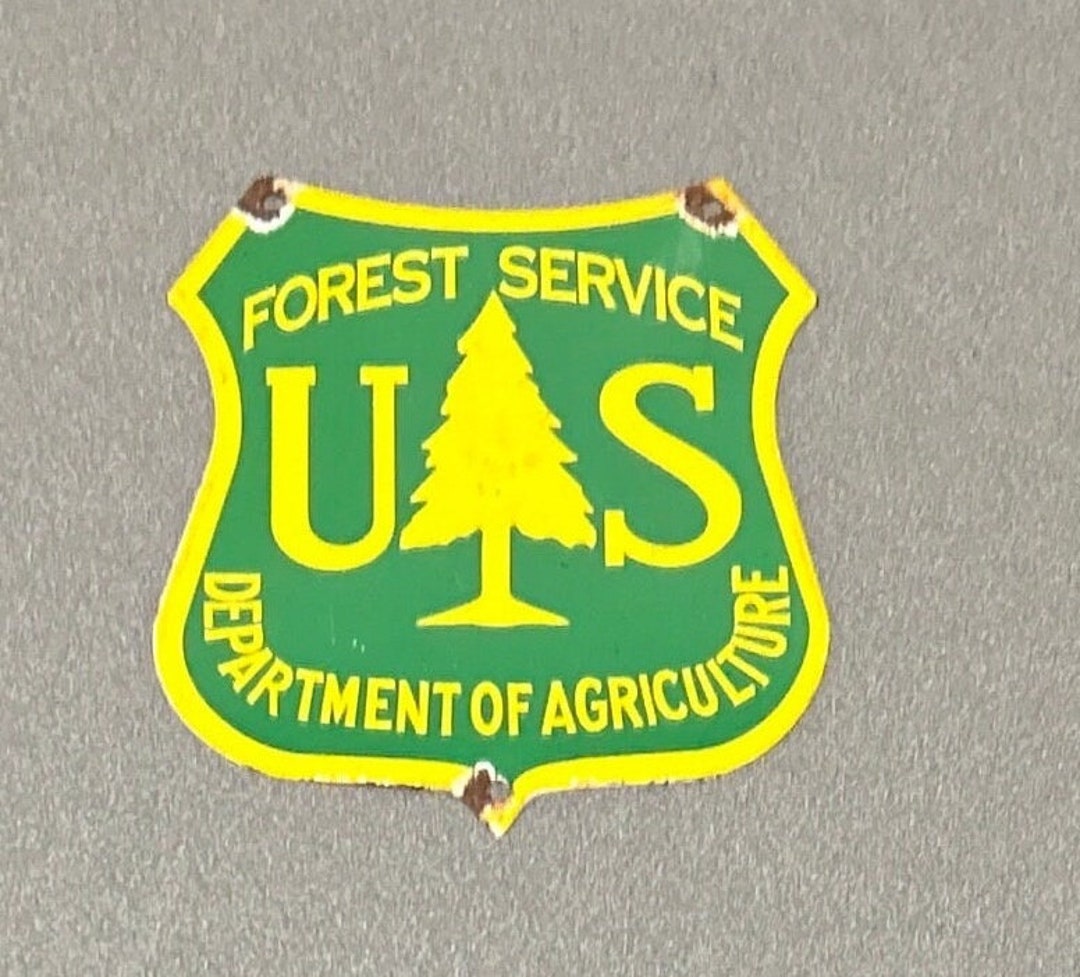 VINTAGE US FOREST Service Porcelain Sign Car Oil Gas Truck - Etsy
