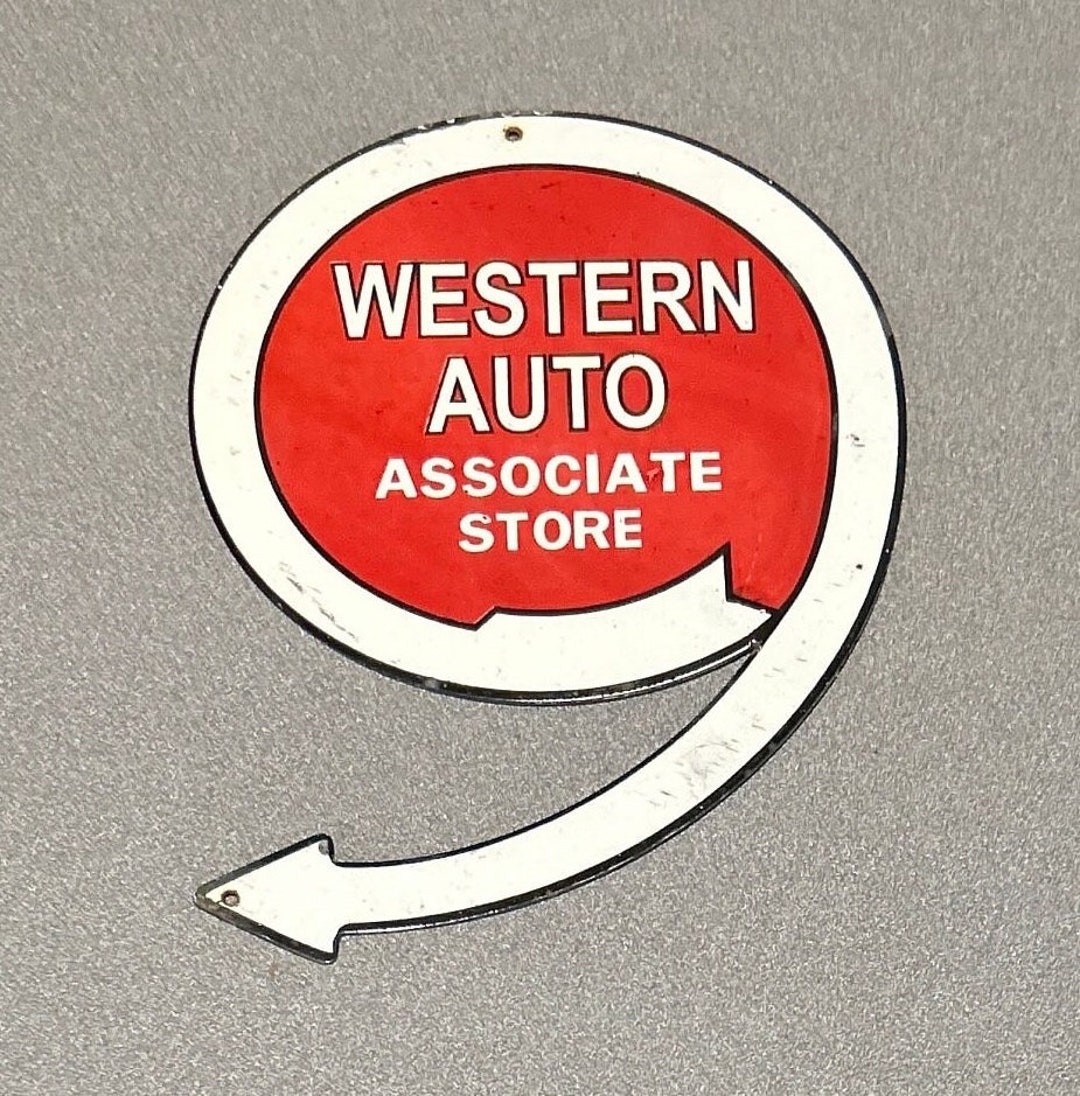 VINTAGE Rare 12 WESTERN AUTO Porcelain Sign Car Oil Gas Truck - Etsy