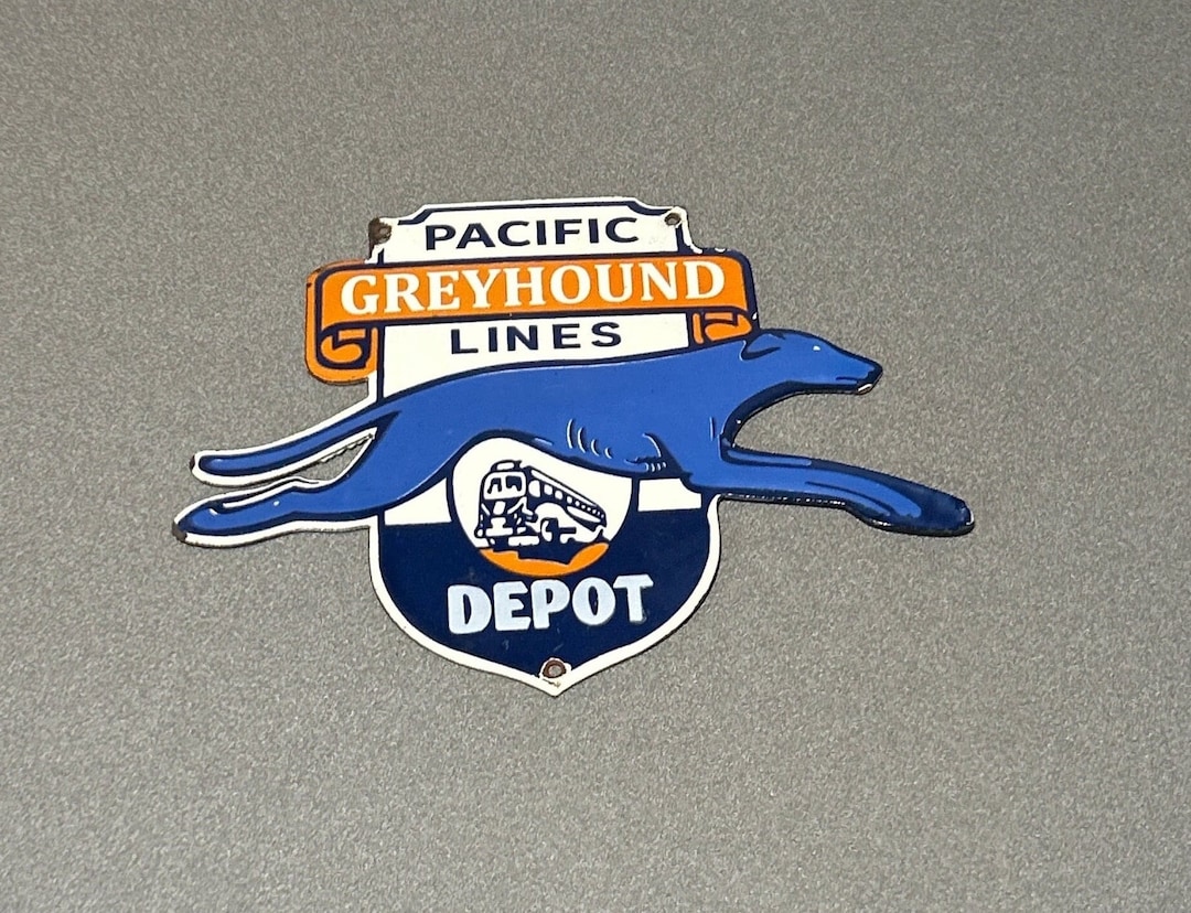 VINTAGE 16 RARE GREYHOUND Bus Dog Porcelain Sign Car Oil Gas Truck - Etsy