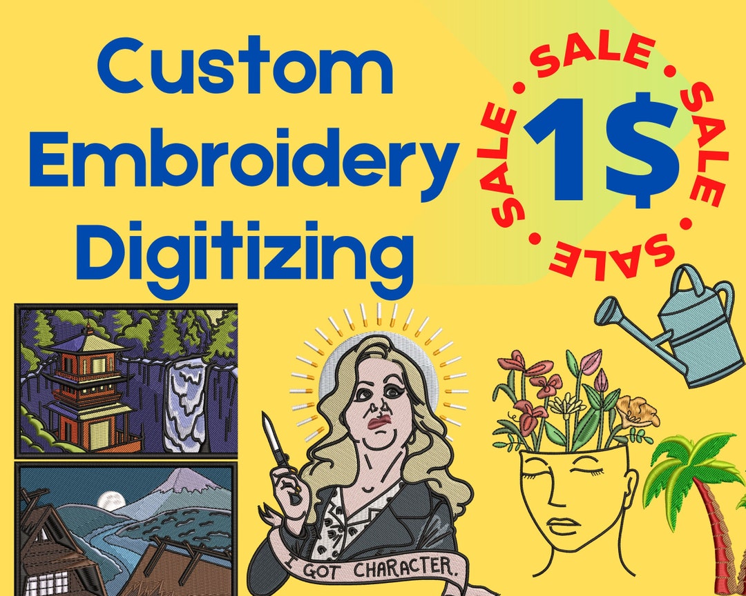 Custom Embroidery Digitizing / Embroidery Digitizing/ Embroidery ...