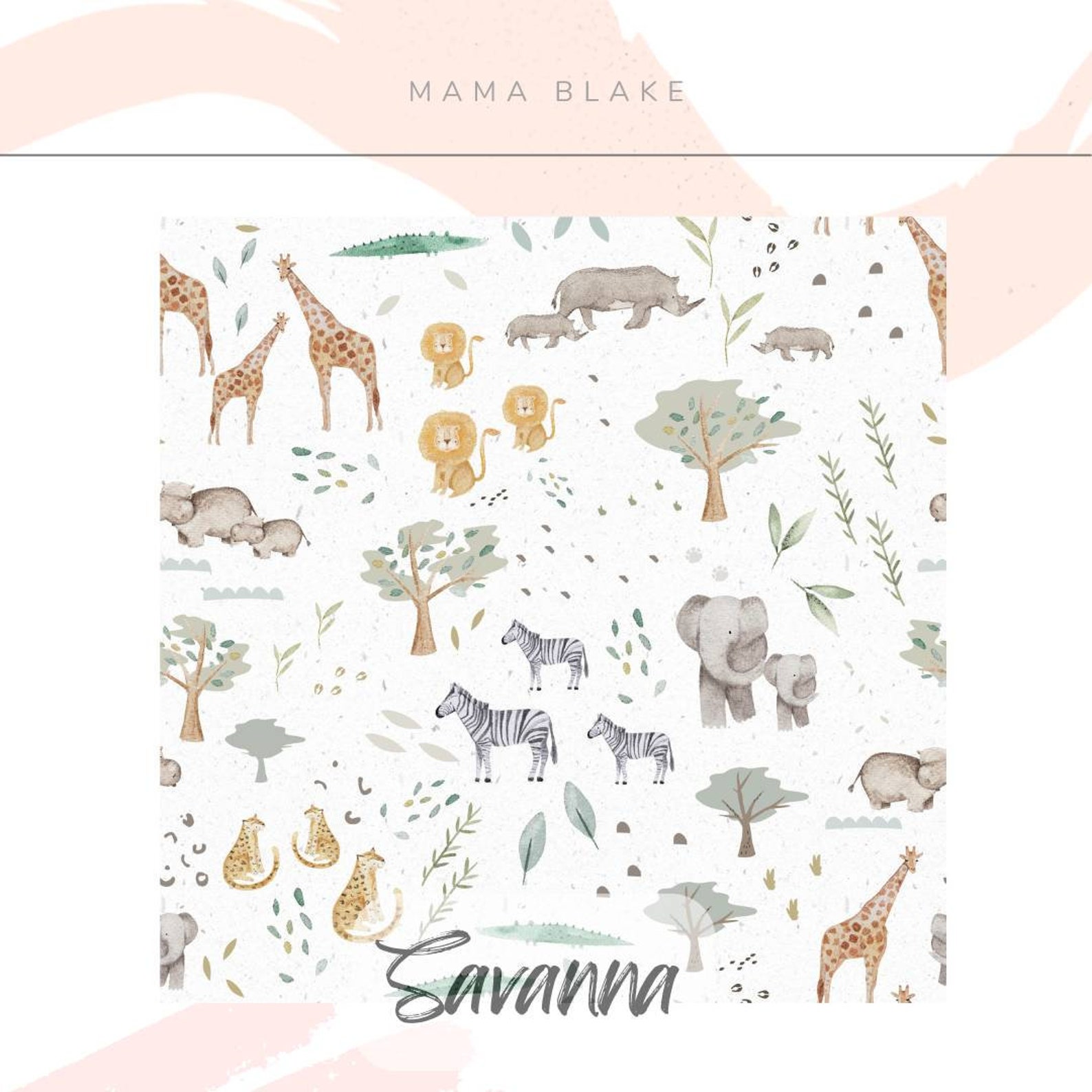 Safari Changing Mat, Wild Baby Changing Pad, Boys Girls Neutral Mat ...