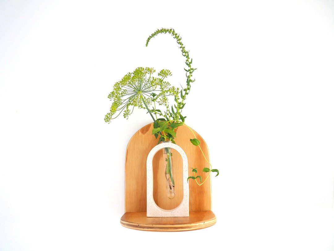 White Quartz Stone | ARCH | PROPAGATION STATION | Modern Bud Vase Herb ...