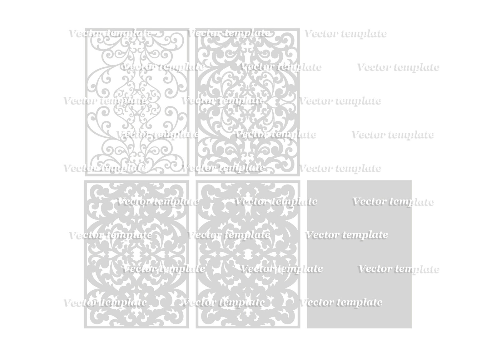 Laser Cut Multilayer Panel Template 3D Layered Vector - Etsy