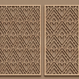 Laser Cut Panel Template - Wall Decor With Repeating Pattern, Geometric ...