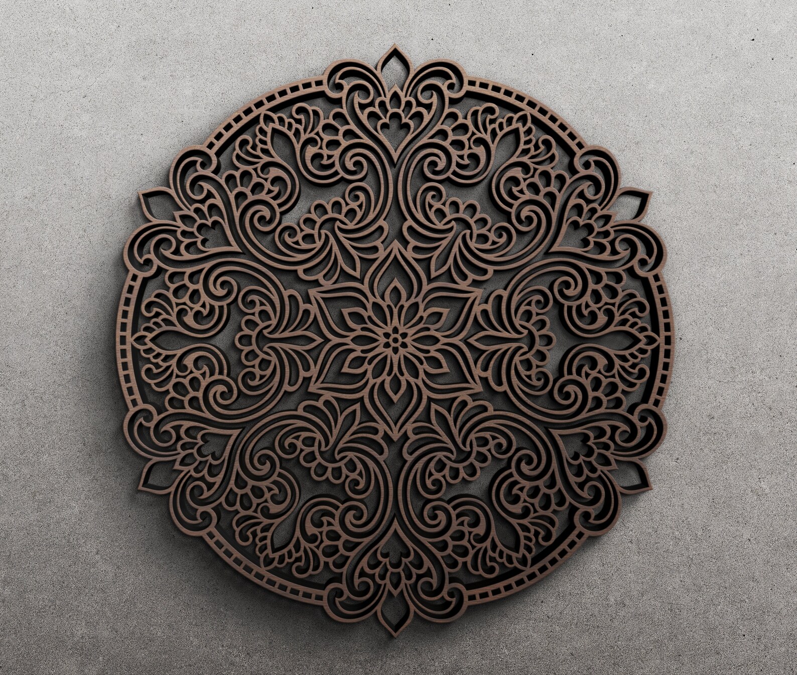 Laser Cut Mandala SVG Decal Design Template Wall Decor - Etsy