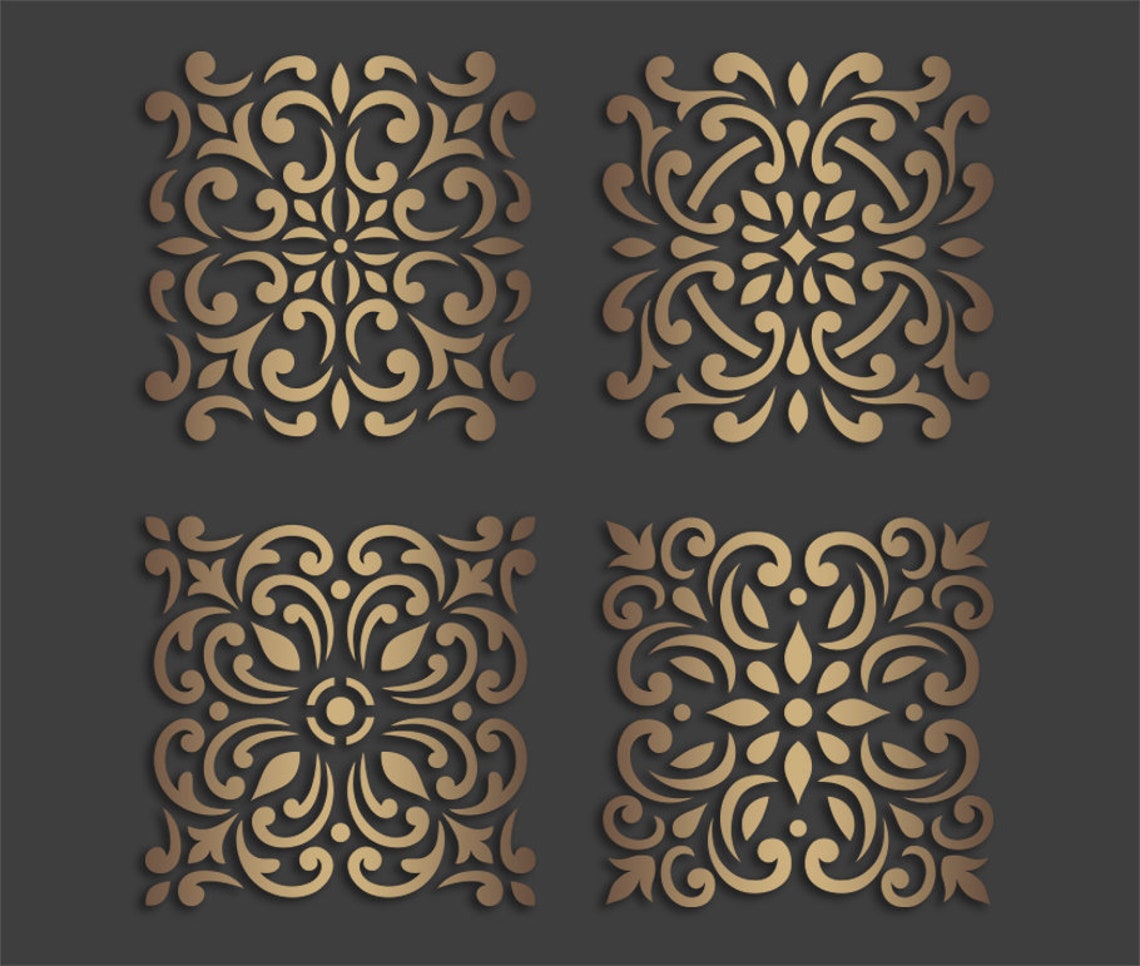 Tile Stencil Template - Wall & Floor Decor, Decal Design - Svg Dxf Png ...