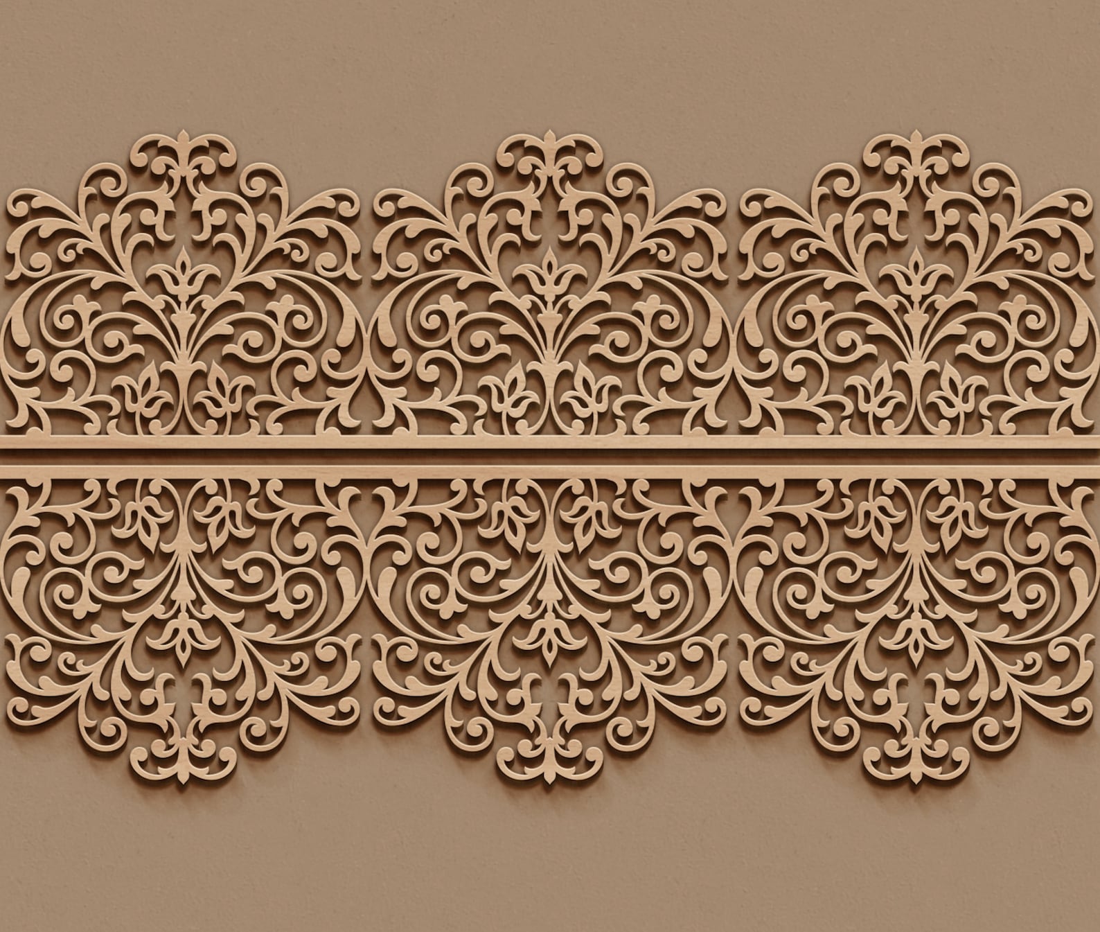 Laser Cut Ornamental Border Panel Template Wall Decor - Etsy