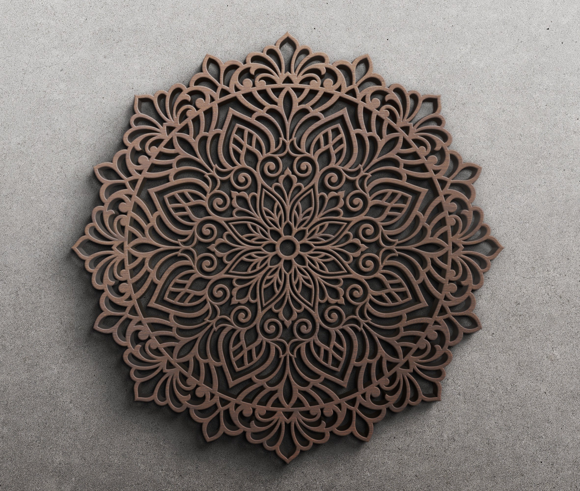 Laser Cut Mandala SVG Decal Design Template Wall Decor - Etsy