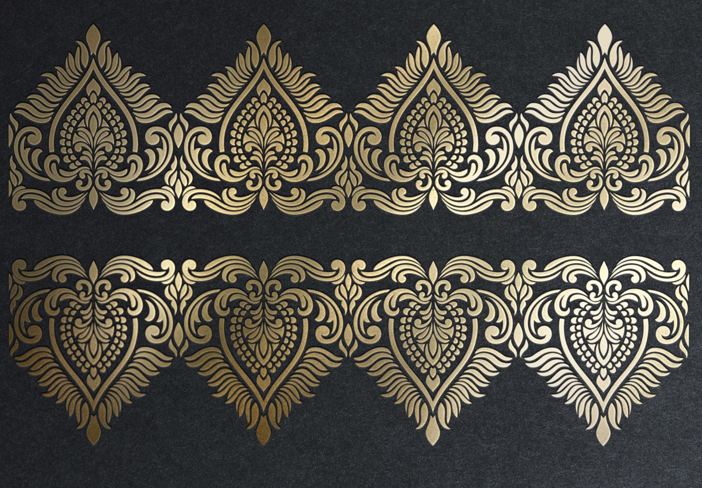 SVG Ornate Border Stencil Template Wall Decor Decal - Etsy