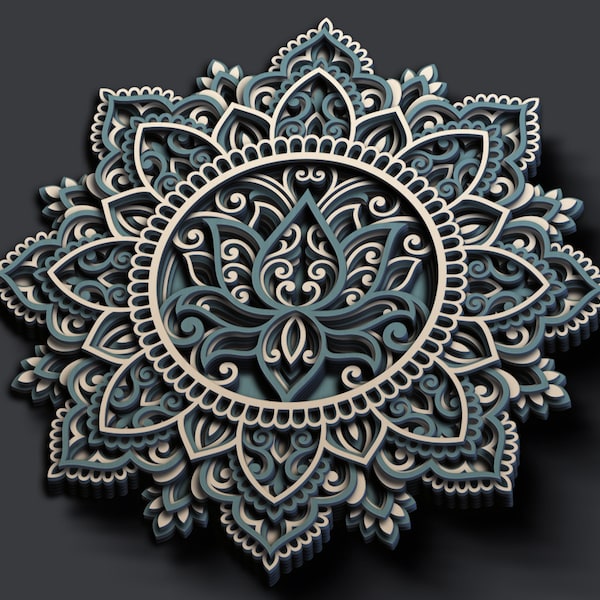 Lotus Mandala - Etsy