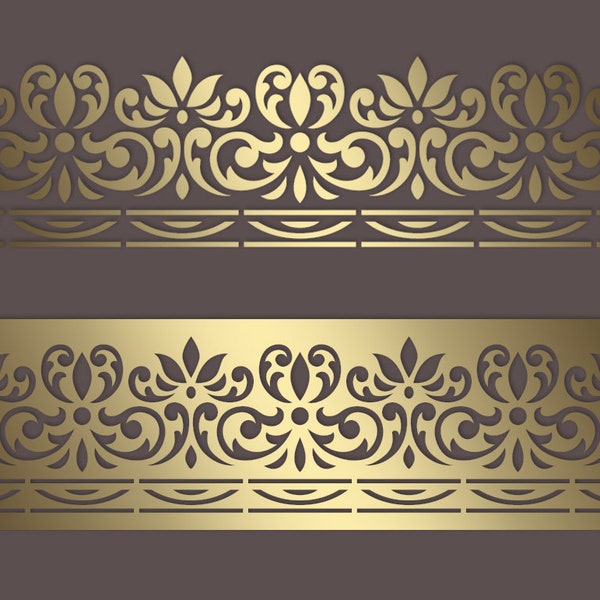 Border Wall Stencil - Etsy