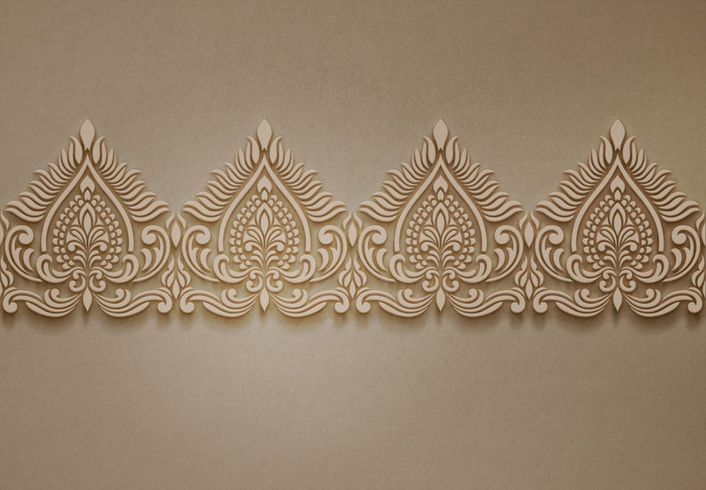 SVG Ornate Border Stencil Template Wall Decor Decal - Etsy