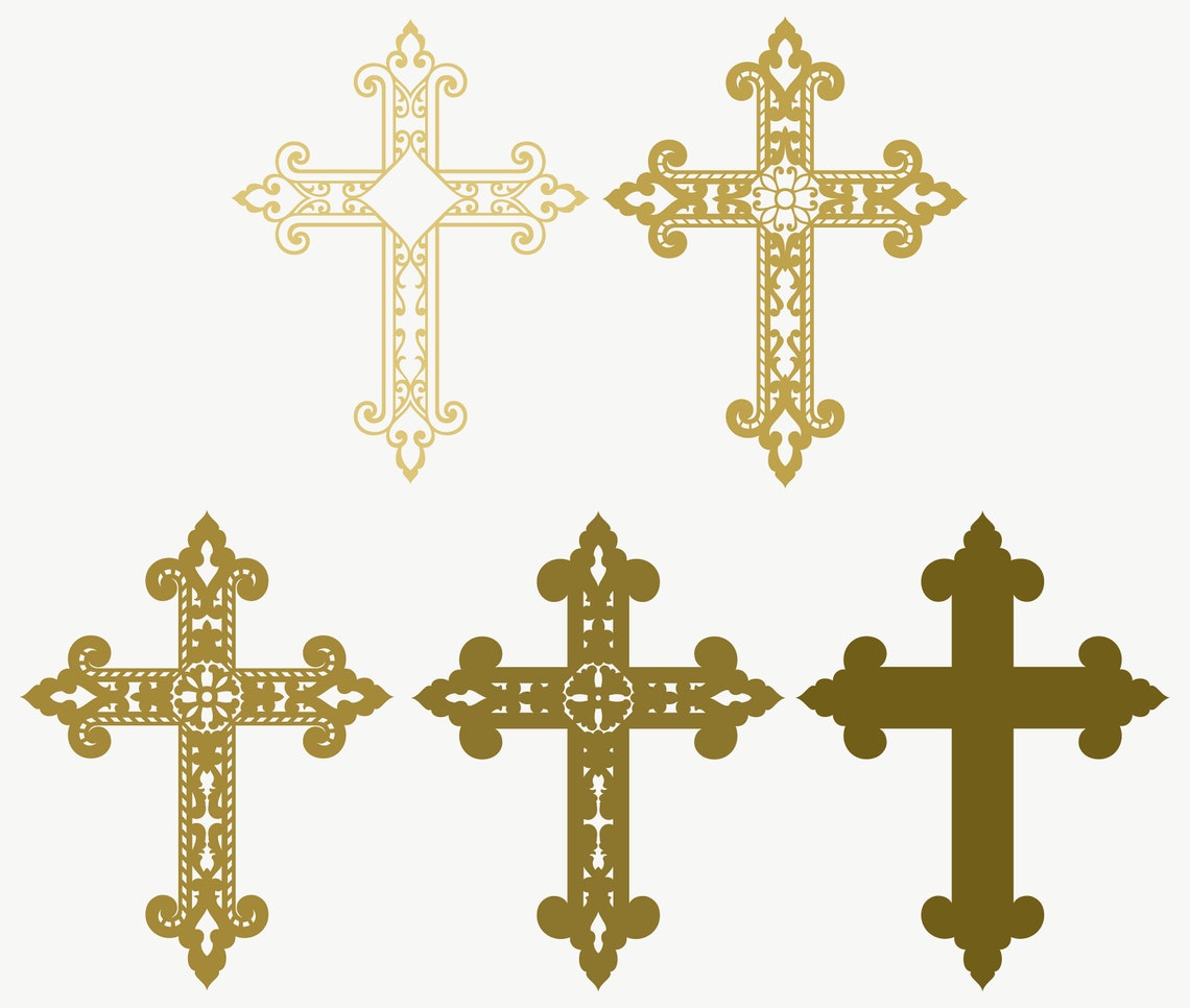 Layered Cross SVG Template Multilayer Vector Cross Cutting - Etsy