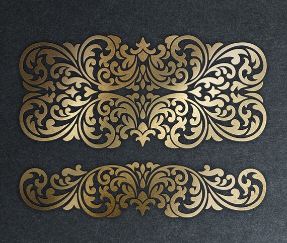 SVG Ornate Border Stencil Template Wall Decor Decal - Etsy