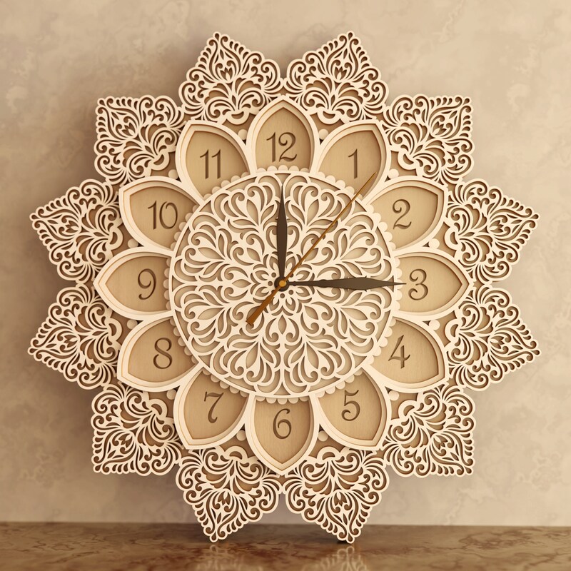 Laser Cut Clock - Etsy