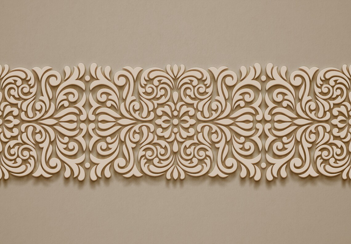 Laser Cut Ornate Panel - Stencil Template - Wall Decor, Decal Design ...