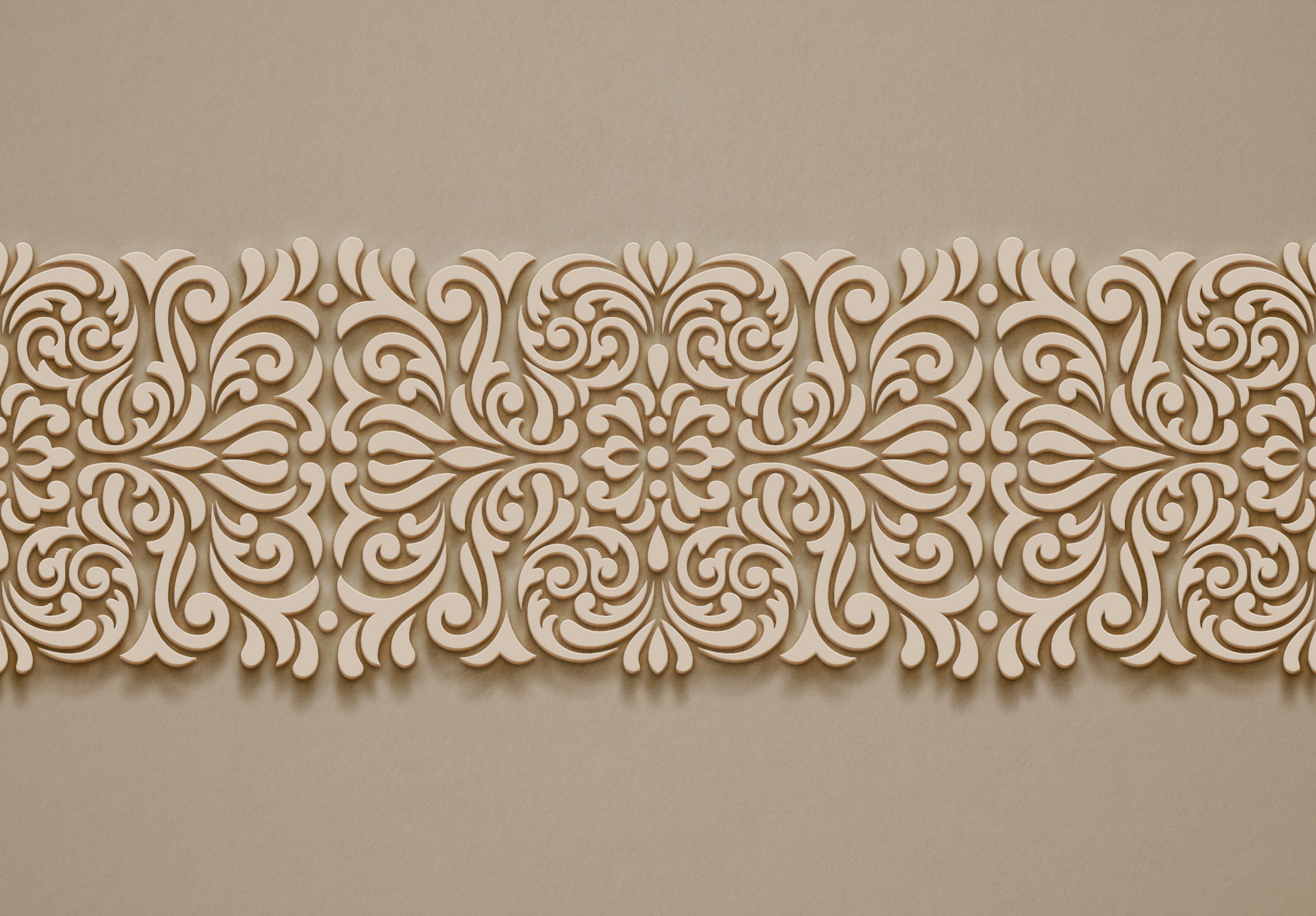 Laser cut ornate panel stencil template wall decor decal | Etsy