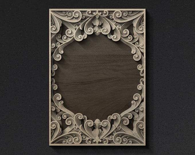 Laser Cut Photo Frame Template Multilayer SVG Photo Frame - Etsy