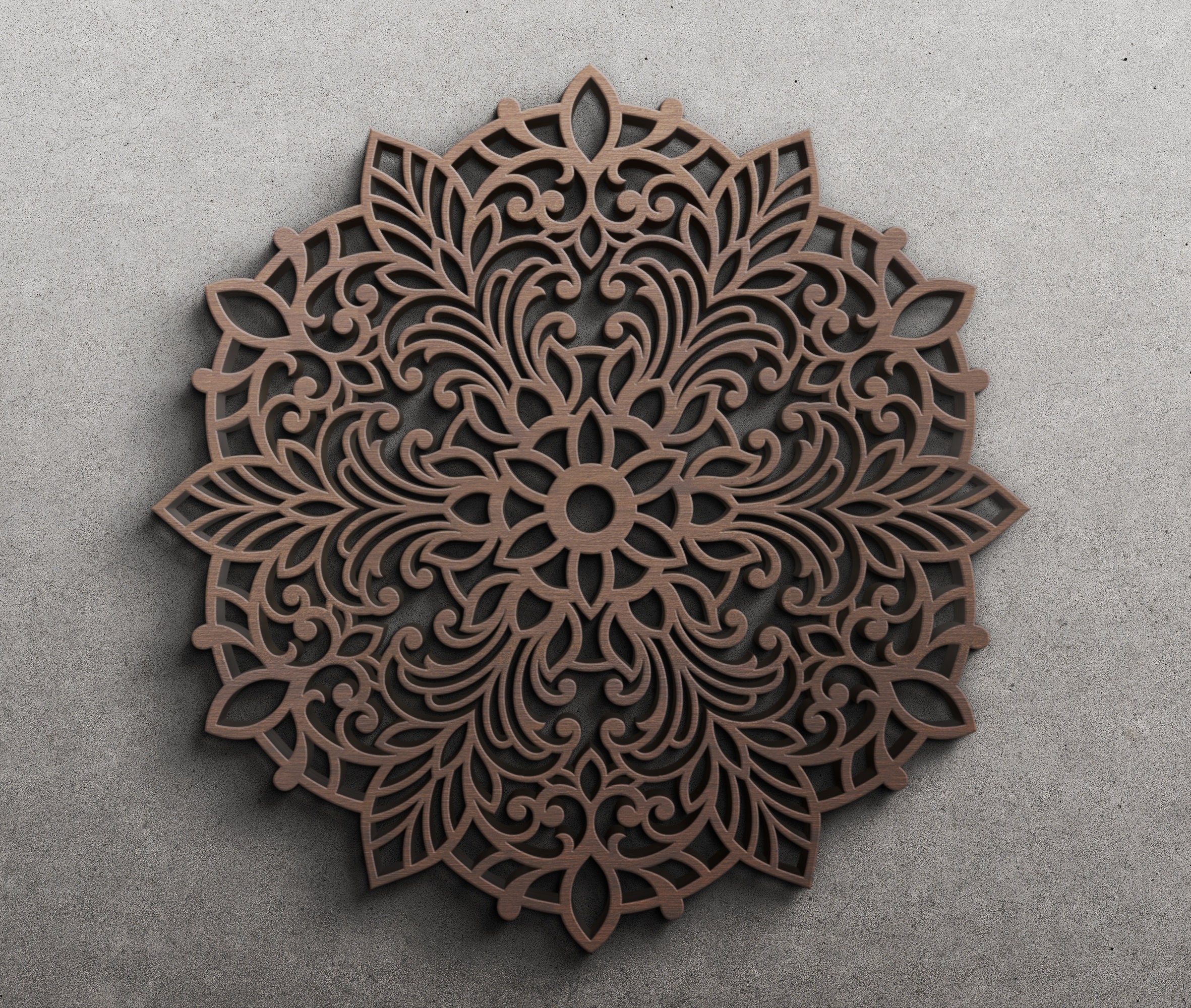 Laser Cut Mandala SVG Decal Design Template Wall Decor - Etsy