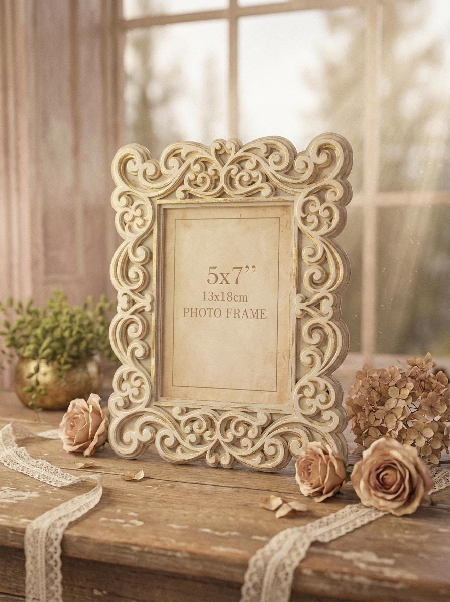 Ornate Layered Photo Frame Template: Laser Cut Wedding Frame (digital ...
