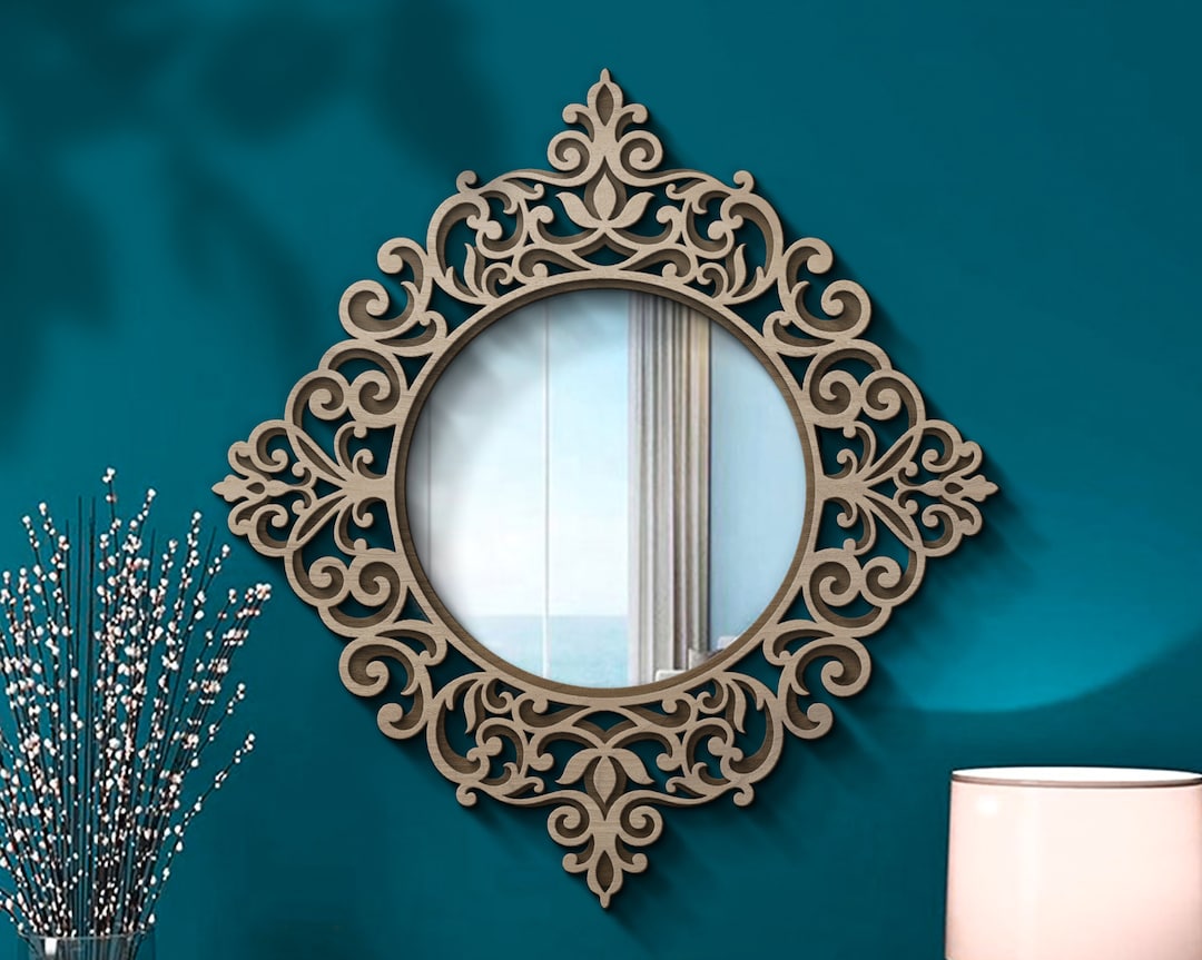 Layered Mirror Frame, Laser Cut Frame Template, SVG Cricut Cut File ...