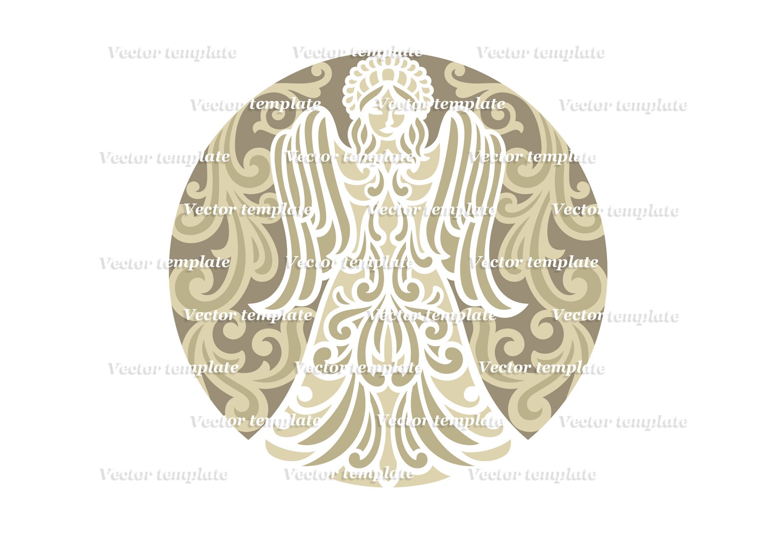 SVG Angel Shadow Box Template Square Paper Cut Light Box - Etsy