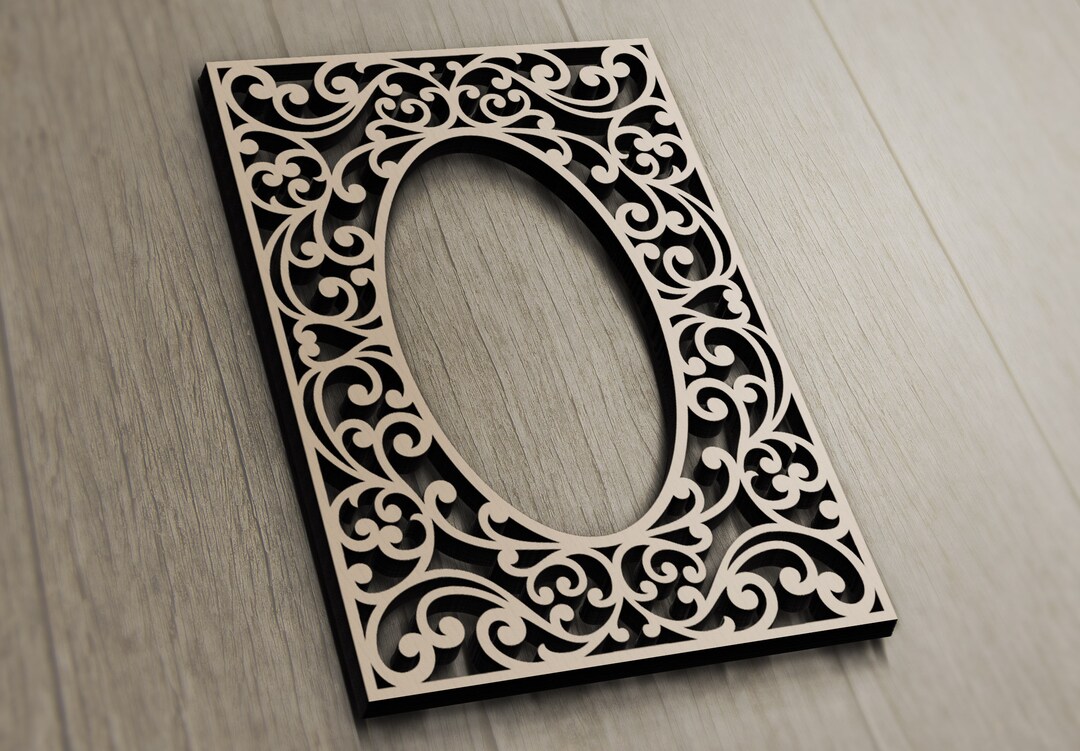 Laser Cut Frame Template - Wooden / Acrylic Photo Frame SVG Cricut ...