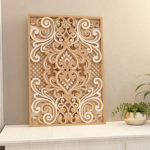 Laser Cut Multilayer Panel Template - 3D Layered Vector Cutting File ...