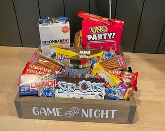 Large Family Night Gift Basket, Anytime Game Night, Holiday, Christmas ...