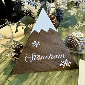 Mountain Table Numbers for Mountain Wedding Decorations I Mountain ...