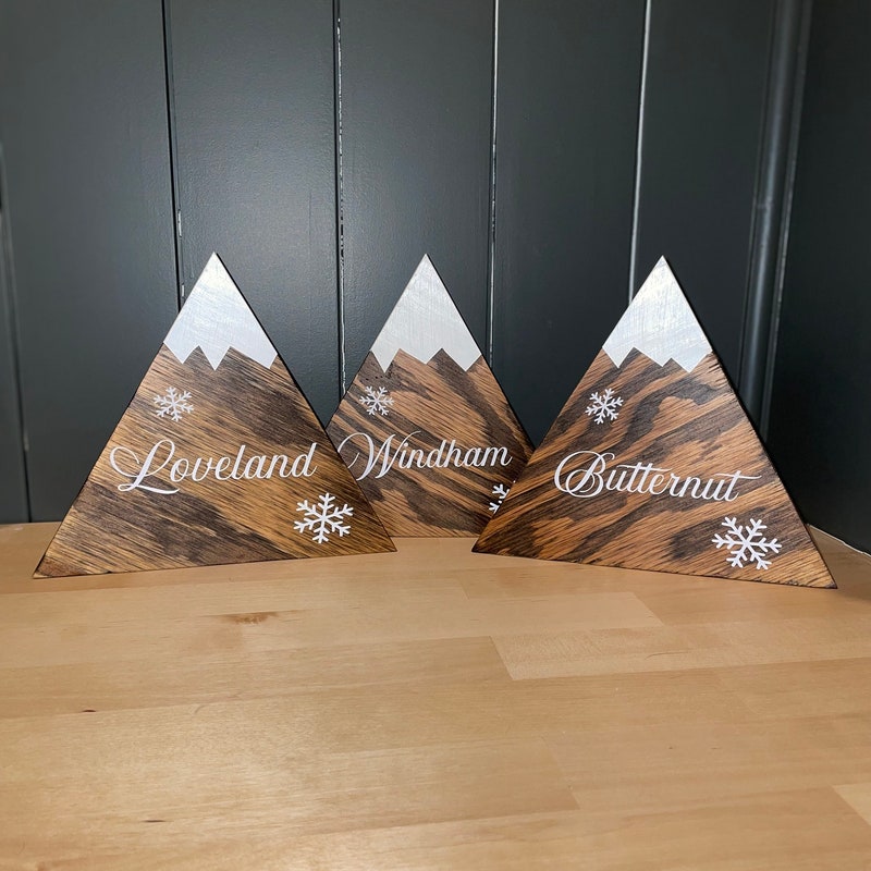 Mountain Table Numbers - Etsy