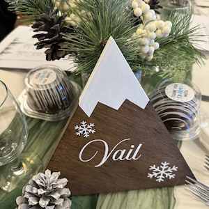 Mountain Table Numbers for Mountain Wedding Decorations I Mountain ...