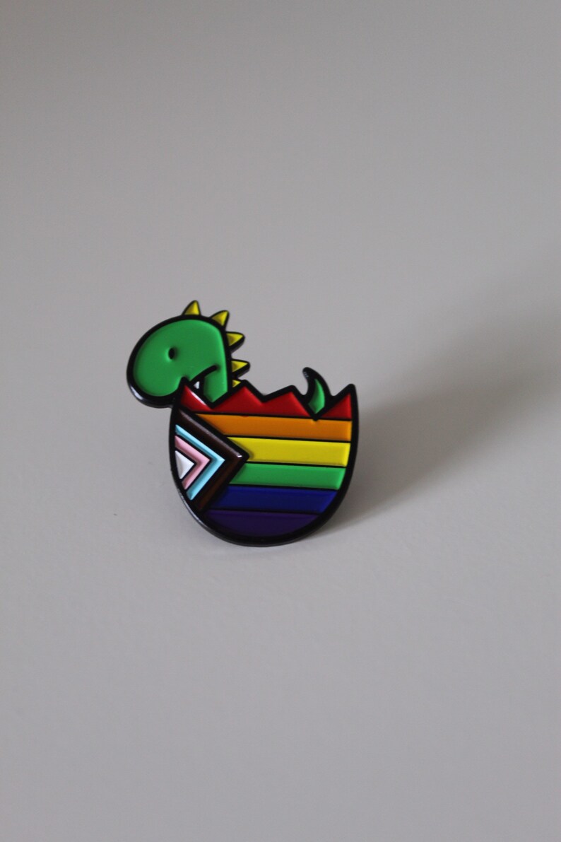 Allysaurus Ally Pin Badge for LGBTQ - Etsy