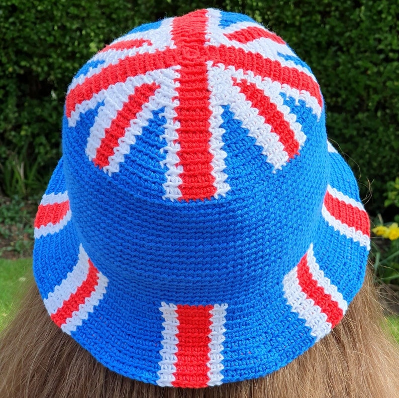 Union Jack Coronation Bucket Hat PDF Crochet Pattern - Etsy