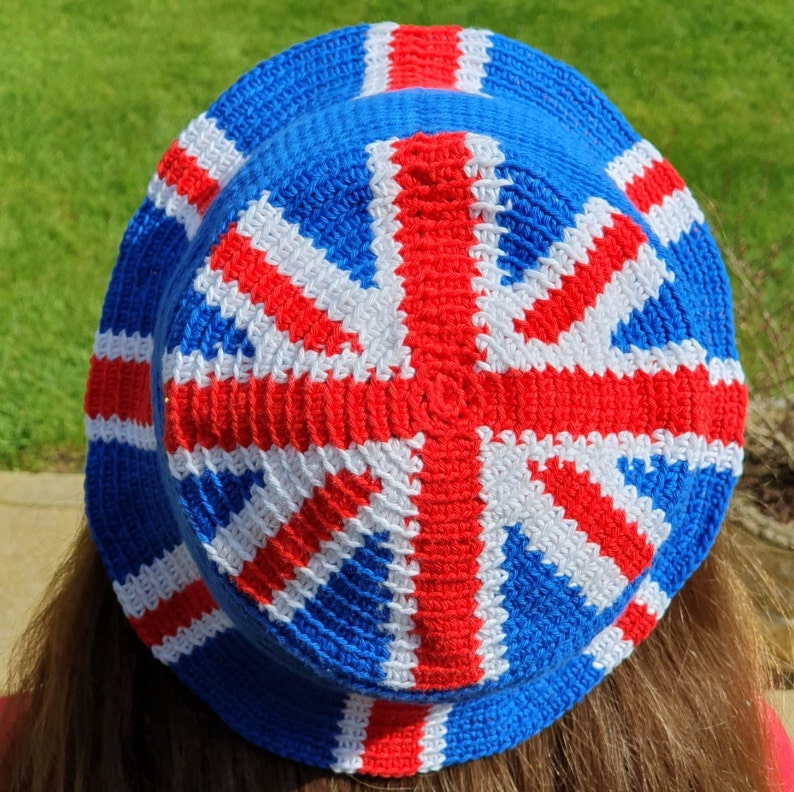 Union Jack Coronation Bucket Hat PDF Crochet Pattern - Etsy