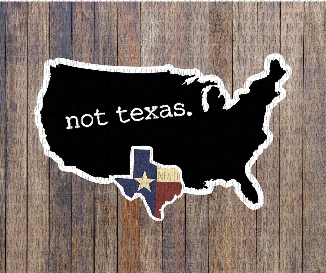 Texas State Sticker: Waterproof Vinyl Decal for Laptop, Water Bottle - Etsy