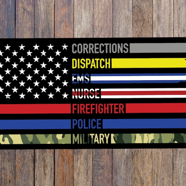 Flag First Responders - Etsy
