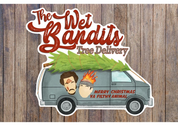 Wet Bandits Sticker Home Alone Sticker Christmas Movie | Etsy