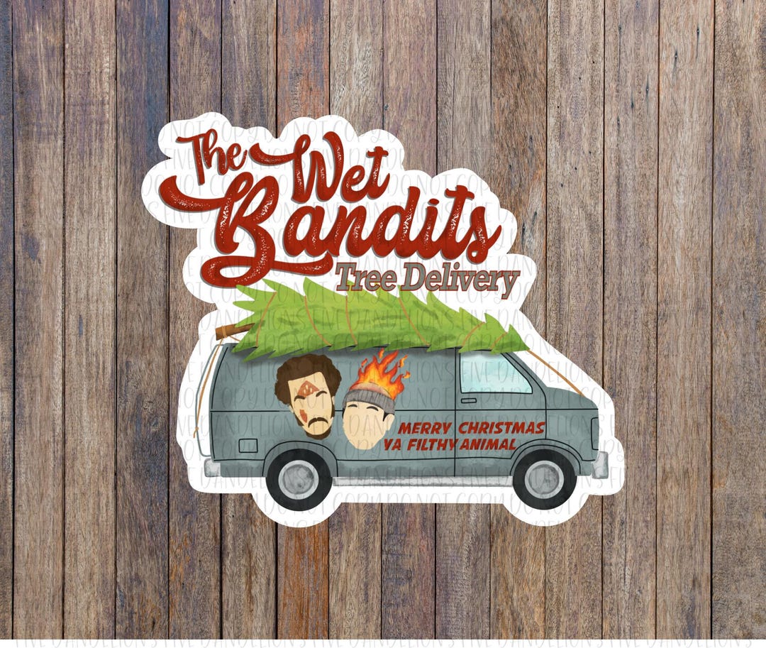 Wet Bandits Sticker, Christmas Movie Sticker, Funny Sticker, Laptop ...