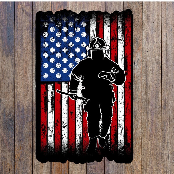 Firefighter Stickers - Etsy