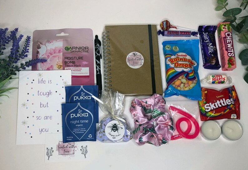 The Pick Me up Box Letterbox Pamper Gift Care Package Self Care Box ...