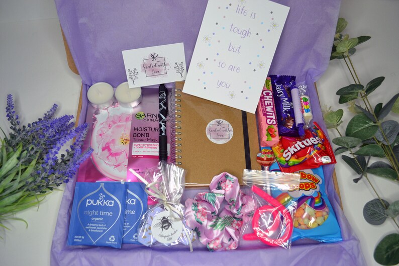 The Pick Me up Box Letterbox Pamper Gift Care Package Self Care Box ...