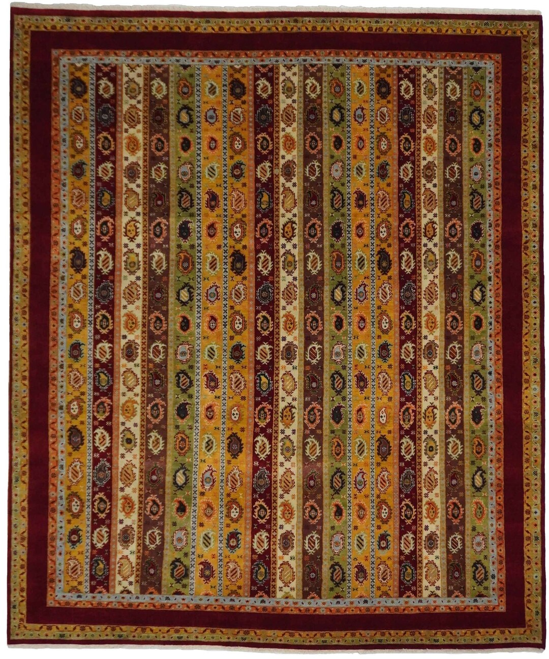 Canvello Hand Made Modern All Over Indo Gabbeh Rug 7'10'' X 9'8'' - Etsy