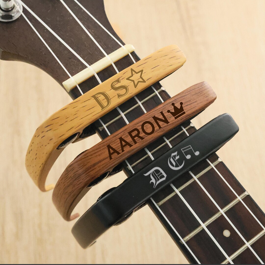 Personalized Guitar Capo/ Engraved Metal Guitar Capo/ Unique Gift for ...