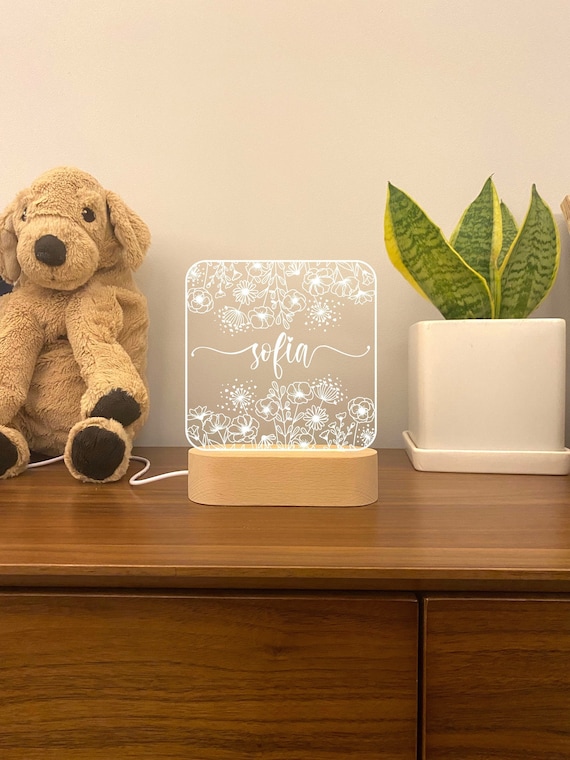 Personalized Name Light Children's Night Light Baby Name - Etsy