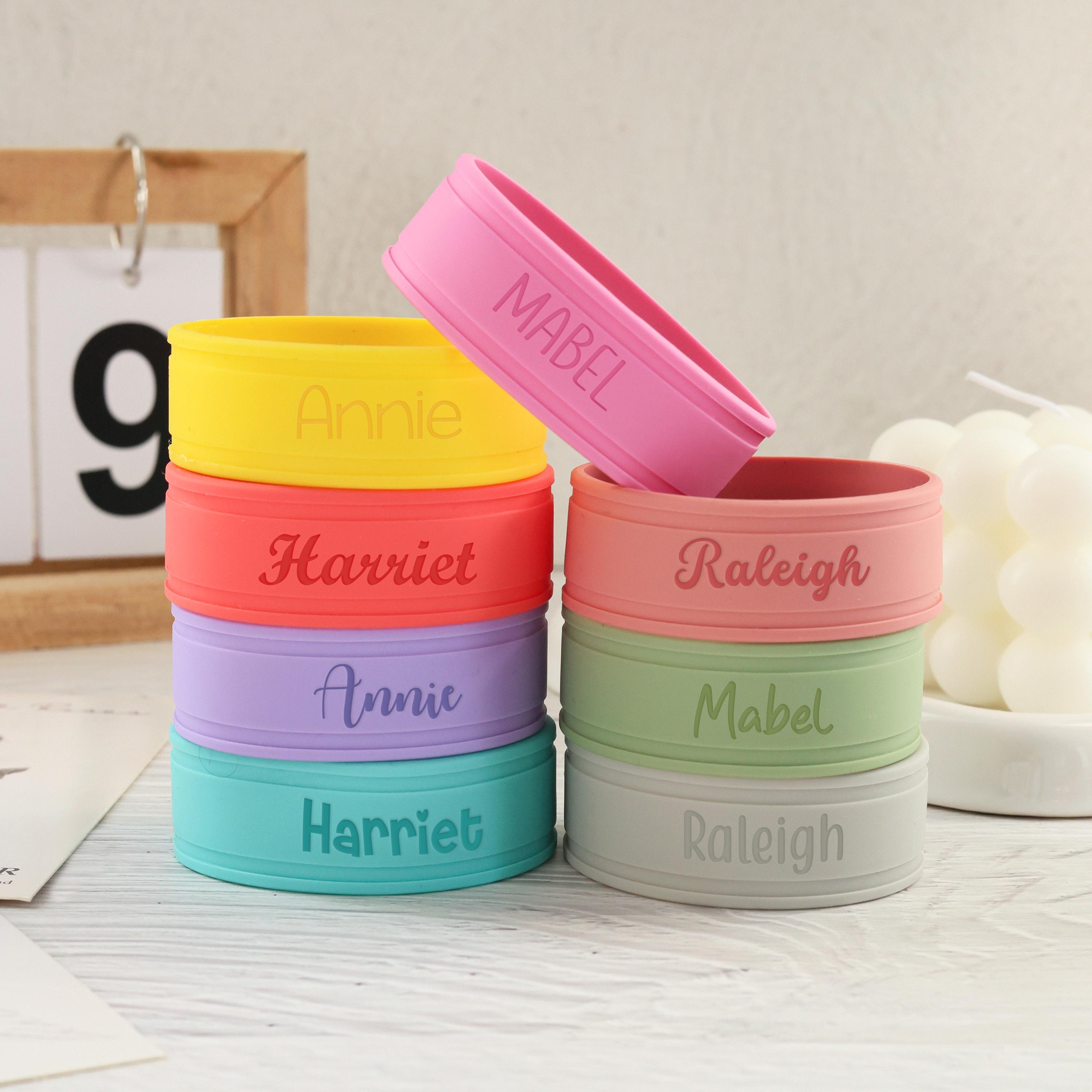 Personalized Silicone Bottle Labels/ Baby Bottle Label/ Adult Label ...