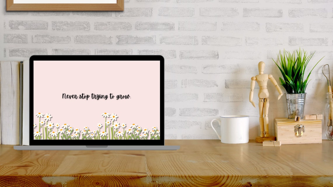 Instant Download Desktop Wallpaper, Spring Inspired Desktop Wallpaper ...