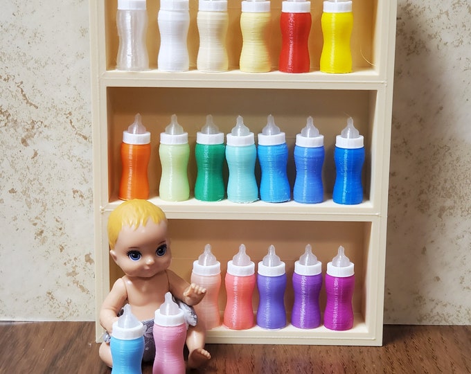 Realistic Faux Formula Reborn Baby Bottle: Sealed Nipple, Display ...