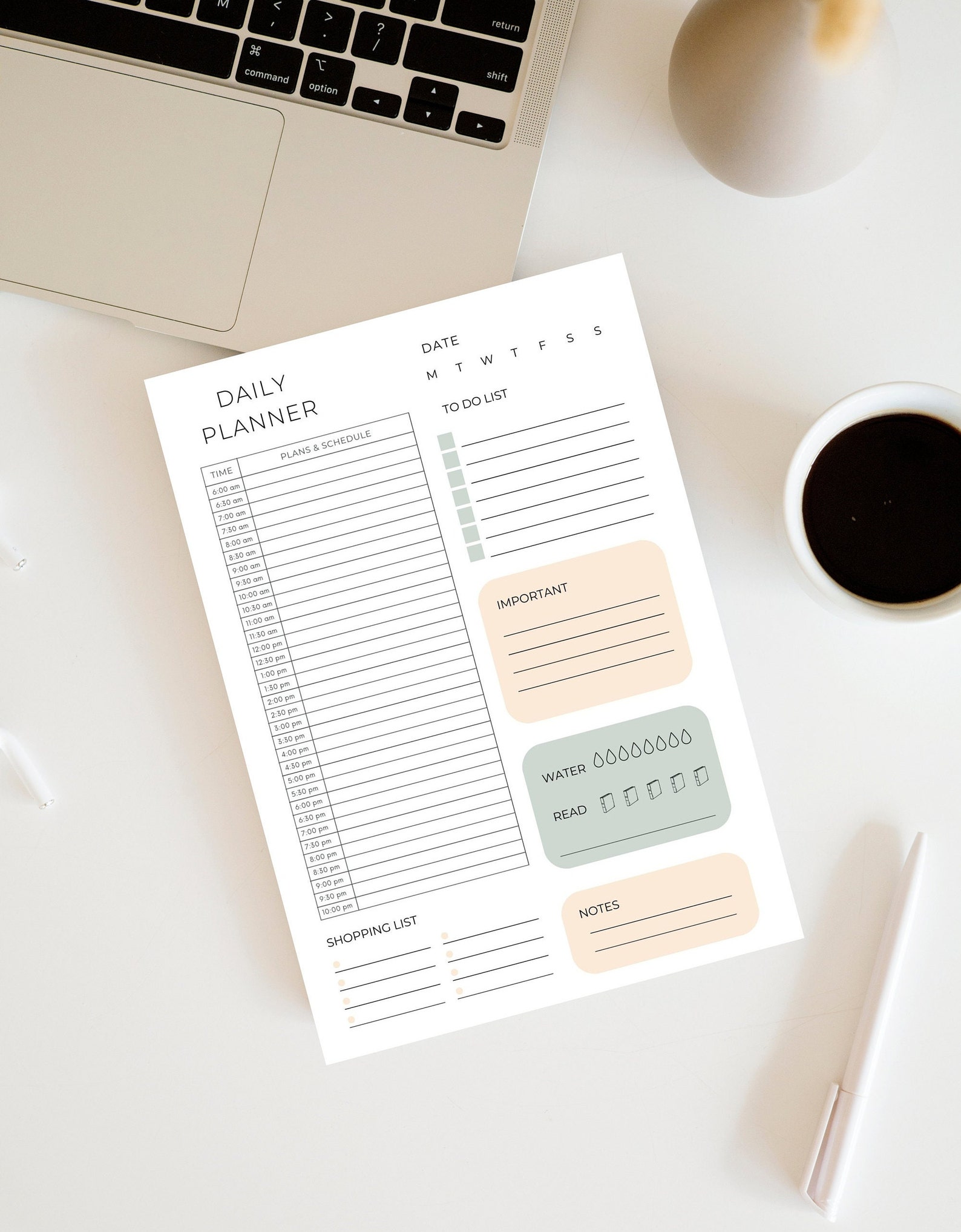 PDF Diary Template Diary Insert Notes Habit Tracker - Etsy