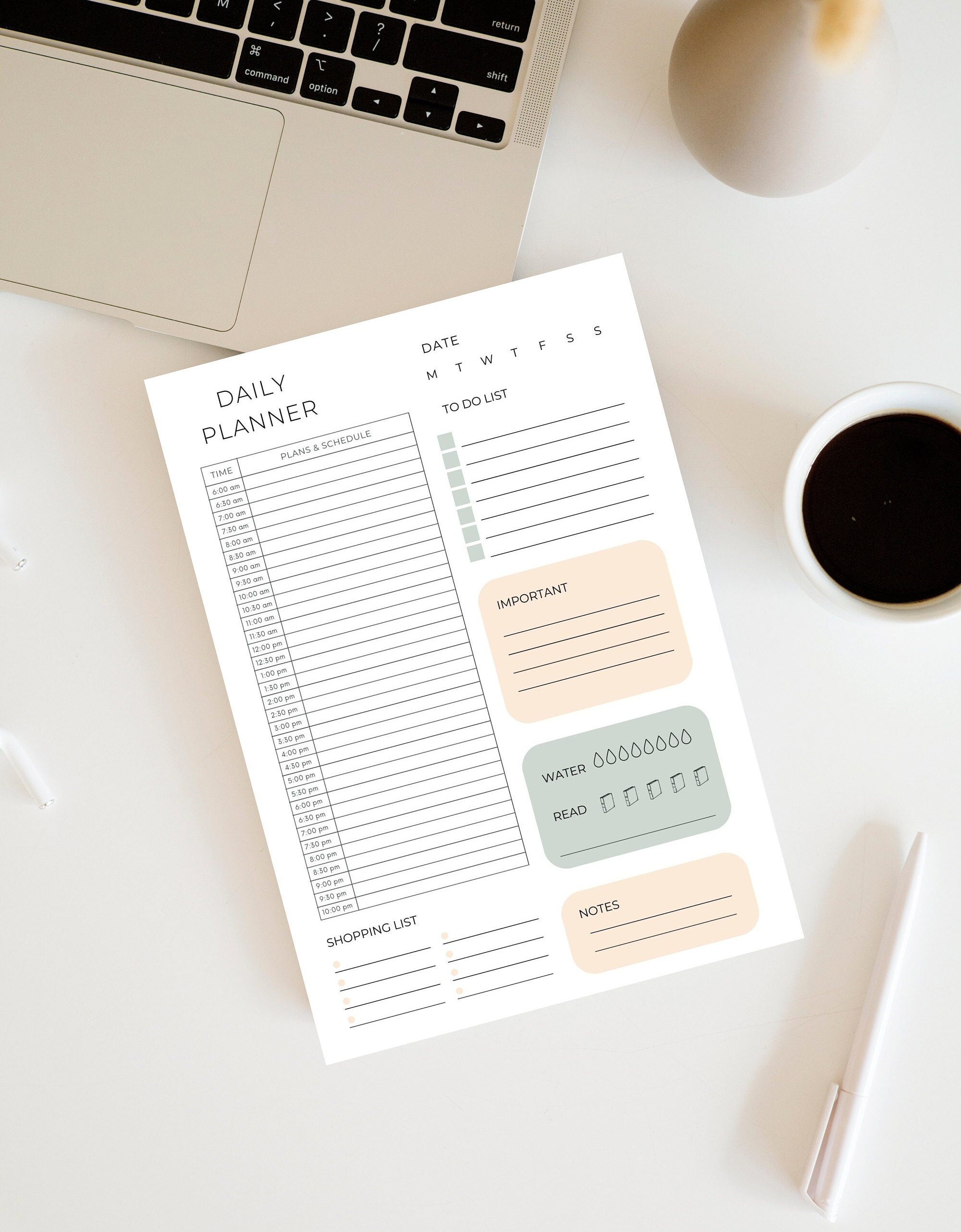 PDF Diary Template Diary Insert Notes Habit Tracker - Etsy